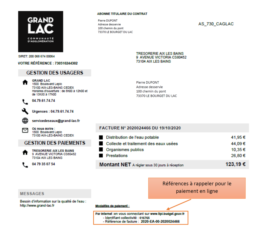 Comment payer mes factures Grand Lac ? - Grand Lac